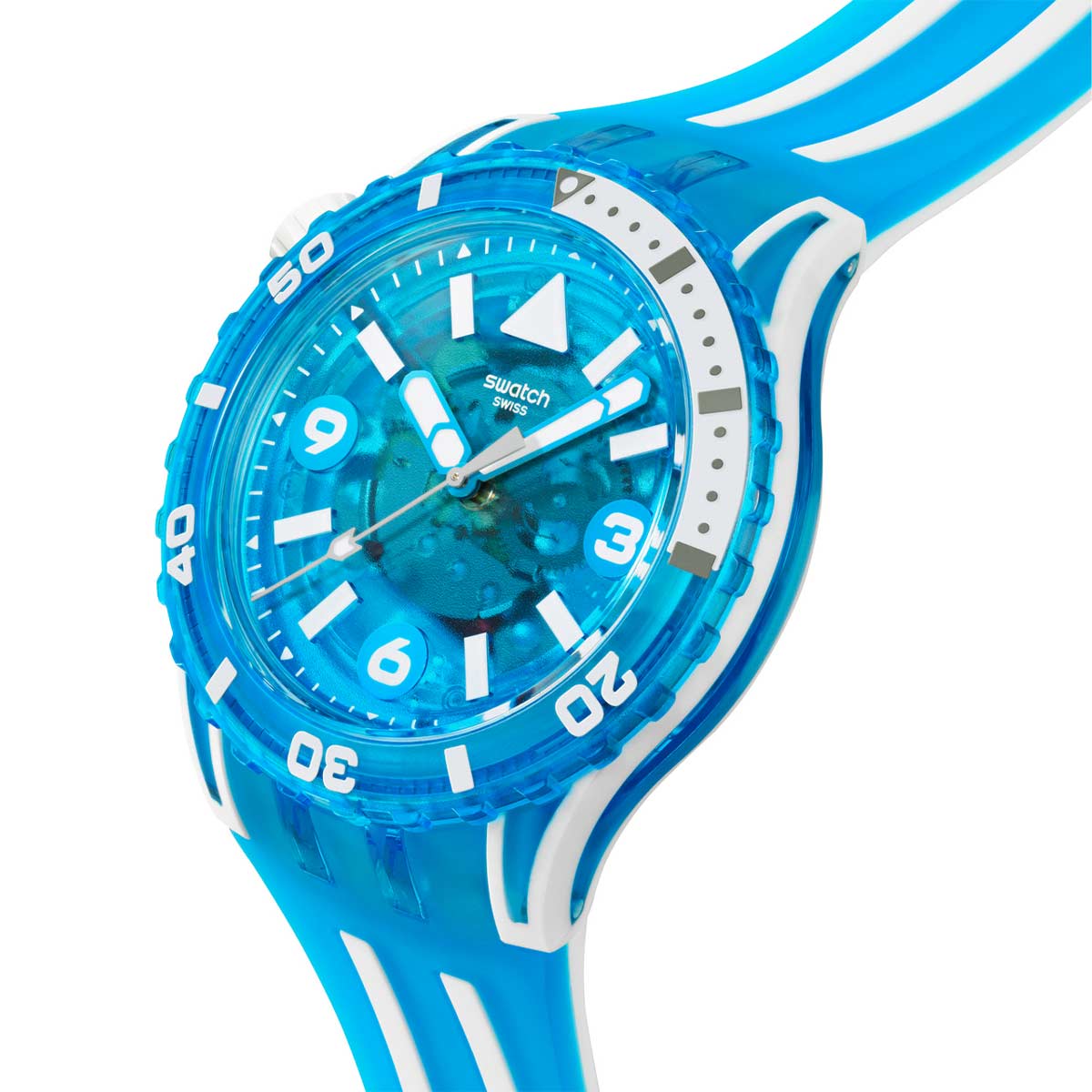 Reloj Swatch Blue Fire de Silicona - Style Store